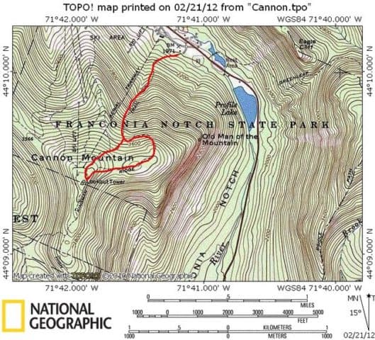 Hiking Mt Cannon in Winter - SectionHiker.com