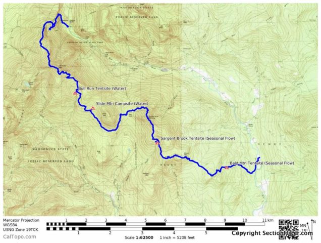 Backpacking Old Speck Mtn and the West Grafton Loop - SectionHiker.com