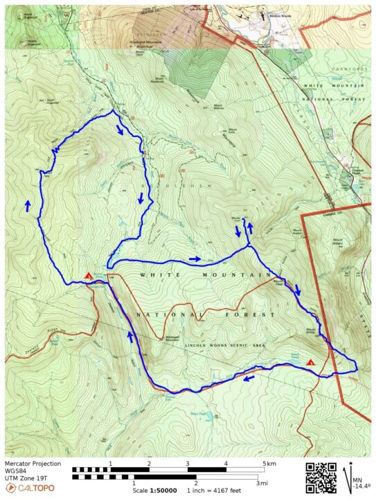 Backpacking a Willey Range Loop - SectionHiker.com